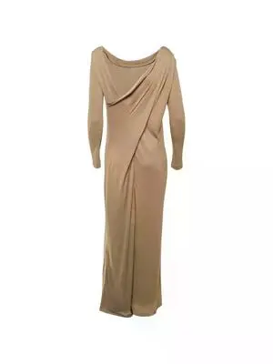 Chloé Draped-back Jersey Jumpsuit - Neutrals