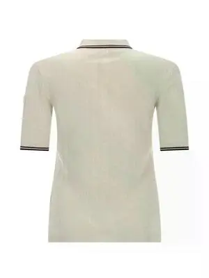 Moncler Cotton Polo Shirt - Neutrals