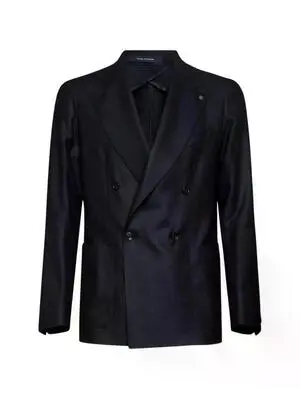 Tagliatore Montecarlo Double-breasted Peak-lapel Blazer - Blue