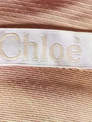 Chloé Pleated Silk Midi Skirt - Blue