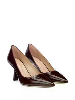STUART WEITZMAN Super Sculpt Croc-effect Pumps