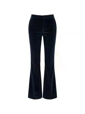 PT TORINO Elsa Corduroy Flared Trousers - Blue