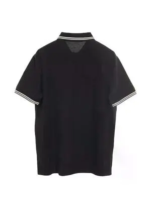 Moncler 2010s Flower-embroidered Polo Shirt