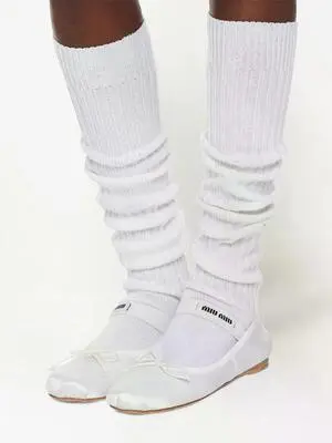 Miu Miu Knee-high Wool Socks