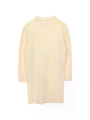 Hermès 2010s H Logo Knit Mini Dress - Neutrals