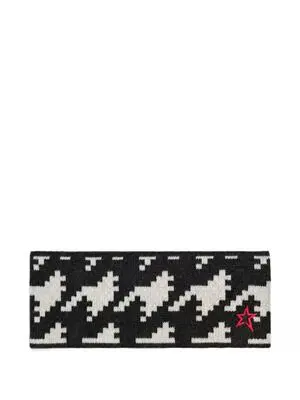 Perfect Moment Houndstooth-pattern Headband - Black