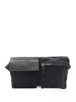 Gucci 2010s Gg Canvas Belt Bag - Black