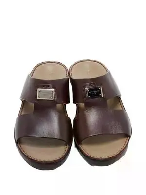 Dolce & Gabbana Logo Plaque Slide Sandals
