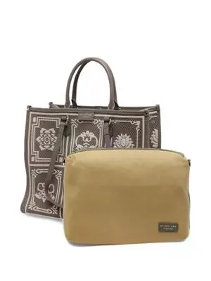 MY BEST BAG FIRENZE Atena Lhasa Patterned Tote Bag - Brown