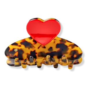 RPZL Italian Acetate Heart Claw Clip - Tortoise