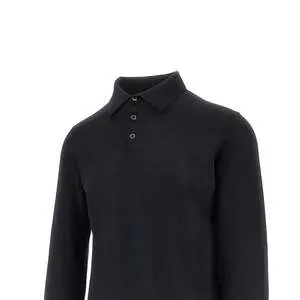 THE PULL Wool And Silk Polo Sweater