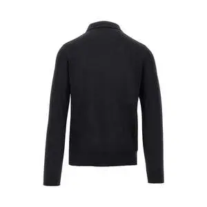 THE PULL Wool And Silk Polo Sweater