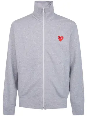 Play Comme Des Garcon Sweatshirt Red Emblem