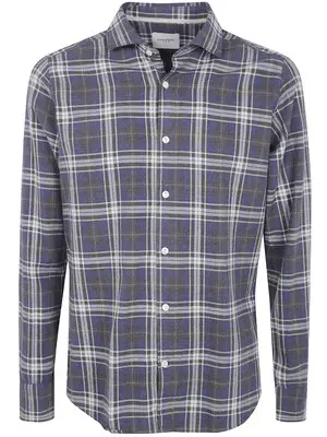 TINTORIA MATTEI 954 Shirt Flannel "flanel Scottish Shirt