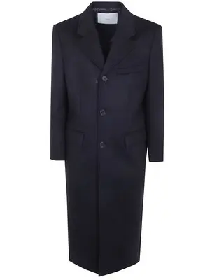DUNST Coat 2-way 3 Button Cashmere - Black