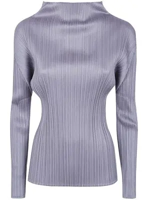PLEATS PLEASE Long-sleeve Shirt "basics - Gray