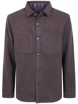 Barbour Overshirt Wool Blend "marltown - Brown
