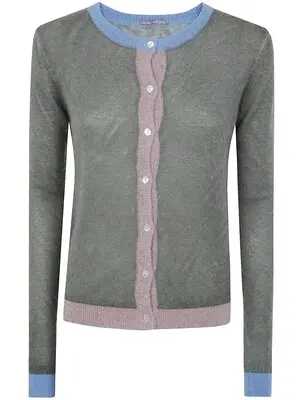 IN BED WITH YOU Cardigan Round Neck "round Neck Cardigan - Multi