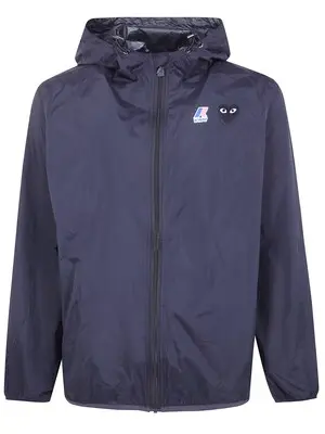 Play Comme Des Garcon Full Zip Jacket "emblem - Black