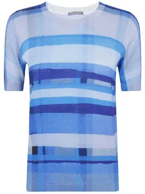 IN BED WITH YOU Sweater Printed Round Neck - Blue