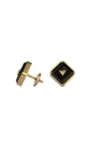 House Of Harlow 1960 14k Yellow Gold Nova Stud Earrings - Black