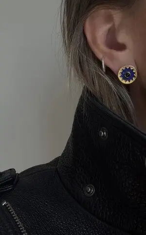 House Of Harlow 1960 14k Gold Plated Sterling Silver Sunburst Stud Earrings
