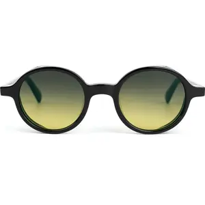 COSSINO Crawford 48mm Round Acetate Sunglasses - Green