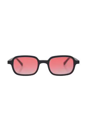 COSSINO Avery 48mm Rectangle Acetate Sunglasses - Red
