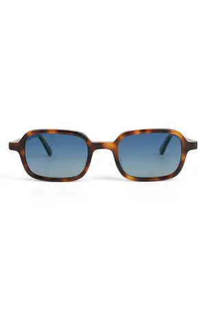 COSSINO Avery 48mm Rectangle Acetate Sunglasses Tortoiseshell