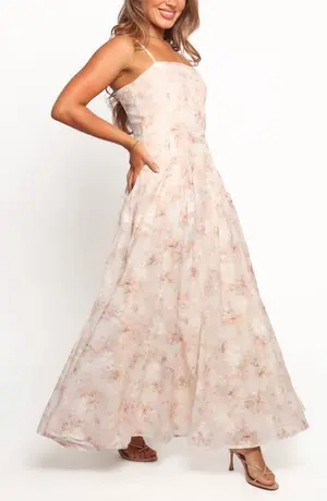 PETAL & PUP Petra Floral Print Sleeveless Maxi Dress