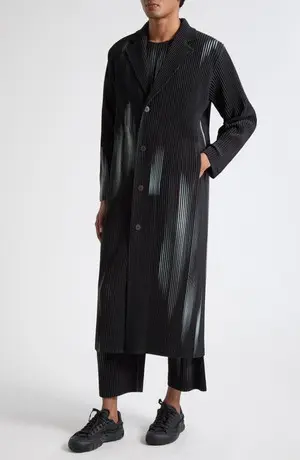Issey Miyake In The Shadow Pleated Long Jacket