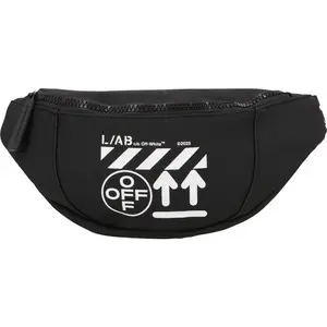 Off-White Rubberized Faux Leather Crossbody Bumbag