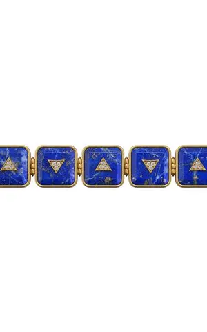 House Of Harlow 1960 14k Yellow Gold Nova Stacker Bracelet - Blue