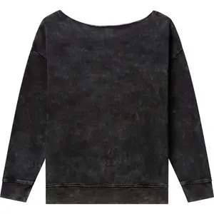 Junk Food Philadelphia Eagles Off The Shoulder Cropped Sweatshirt - Black