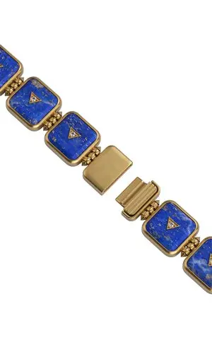 House Of Harlow 1960 14k Yellow Gold Nova Collar Necklace - Blue