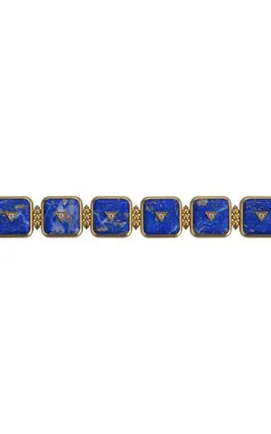 House Of Harlow 1960 14k Yellow Gold Nova Collar Necklace - Blue