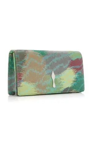 CHRISTIAN LOUBOUTIN Bettina Printed Jacquard Clutch