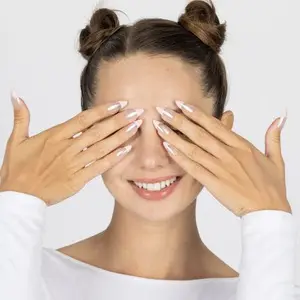 3H NAILS Babydollmedium Almond Press-on Nails