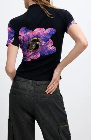 Desigual Lacroix Floral Print T-shirt