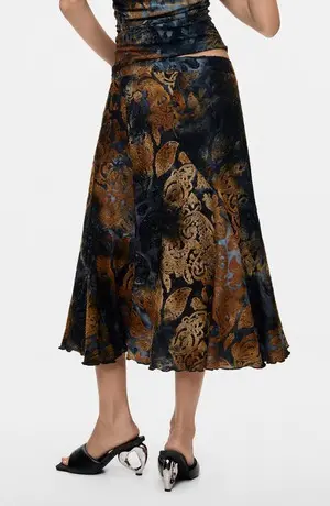 Desigual Stretch Knit Midi Skirt