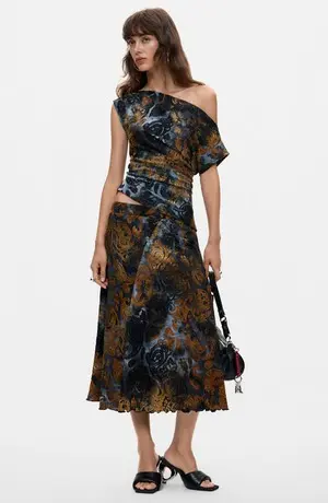 Desigual Stretch Knit Midi Skirt