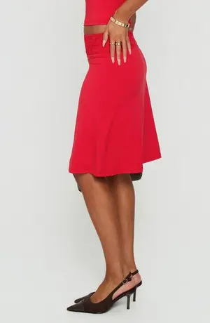 Princess Polly Zenaide Lace Detail Midi Skirt