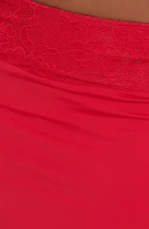 Princess Polly Zenaide Lace Detail Midi Skirt