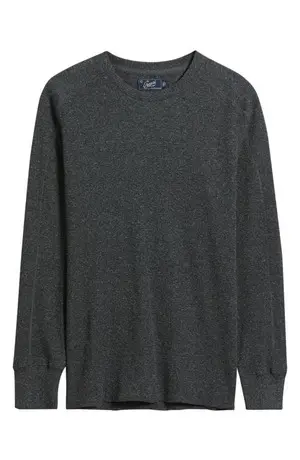 Grayers Spencer Waffle Crewneck T-shirt - Charcoal