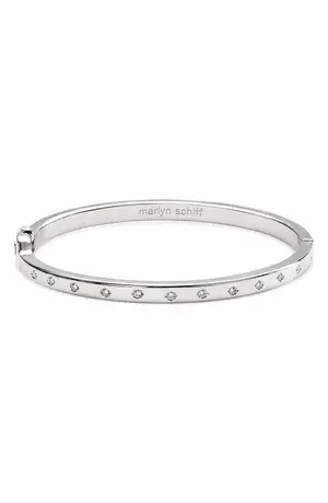 MARLYN SCHIFF Marni Starburst Crystal Hinged Bangle