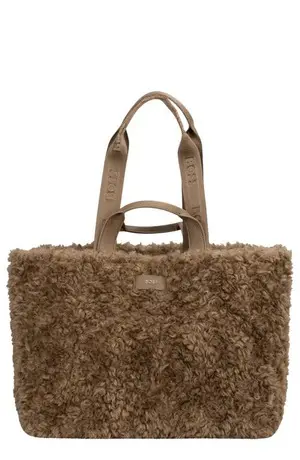 BOSS Palmah Faux Fur Tote - Medium Beige