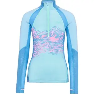 Kari Traa Rachel 1/2-zip Shirt - Bright Turquoise