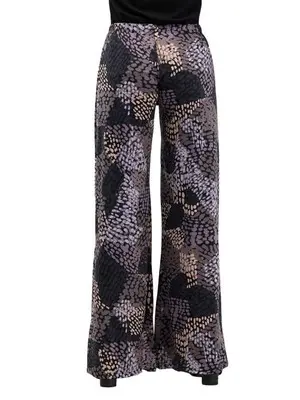 24SEVEN COMFORT APPAREL Essential Elastic Waistband Long Flared Pants