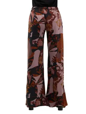 24SEVEN COMFORT APPAREL Essential Elastic Waistband Full Length Flared Pants