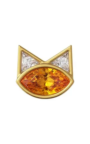 House Of Harlow 1960 18k Gold Tigerlily Citrine Studs